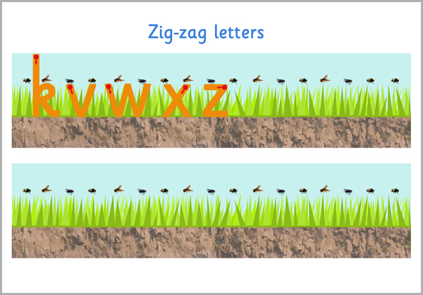 Zig Zag Letter Formation Sheet | Free EYFS / KS1 Resources for Teachers