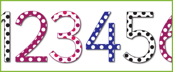Early Learning Resources Polka Dot Display Numbers - Free Early Years ... Early Learning Resources Polka Dot Display Numbers - Free Early Years ...
