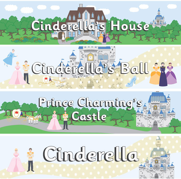Early Learning Resources Cinderella Display Banners / Posters