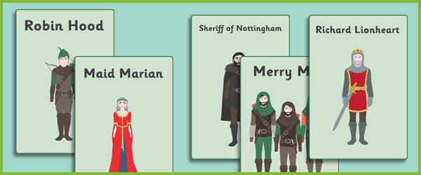Early Learning Resources Robin Hood display posters (free story resources)