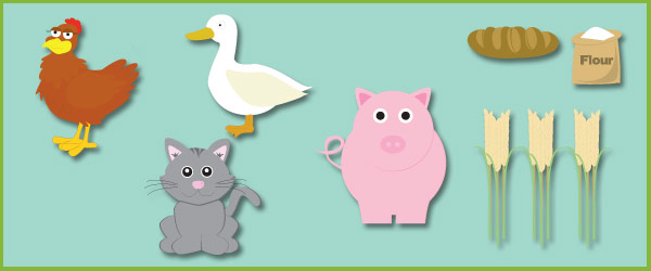 The Little Red Hen Characters