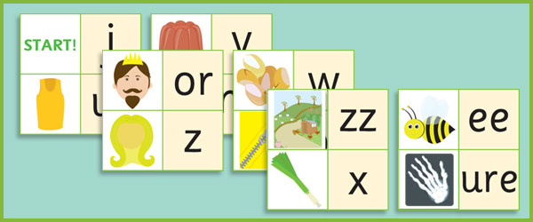 Early Learning Resources Phase 3: Phoneme Mnemonic Loop Cards