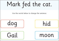 Phase 3: Sentence Substitute Mats