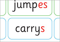 Phase 6 's' and 'es' Suffix Matching Cards
