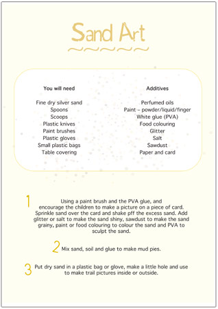 Early Learning Resources Sand Art Craft Activity | EYFS and KS1