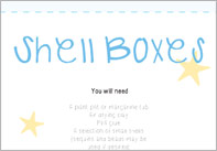 Shell Boxes Craft Activity | EYFS and KS1