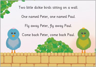 Two Little Dickie Birds Nursery Rhyme | EYFS and KS1