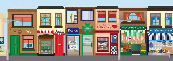 Early Learning Resources Small World Play High Street Banner