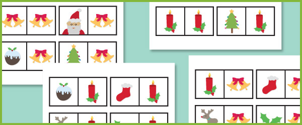 Early Learning Resources Christmas Themed Dominoes