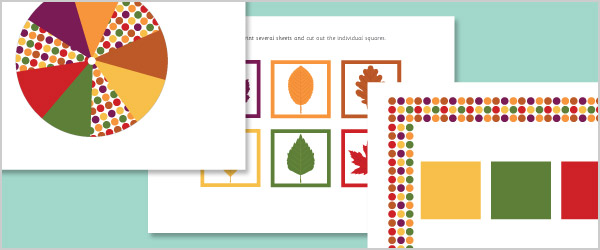 Early Learning Resources Autumn Leaves Colour Matching Game / Activity