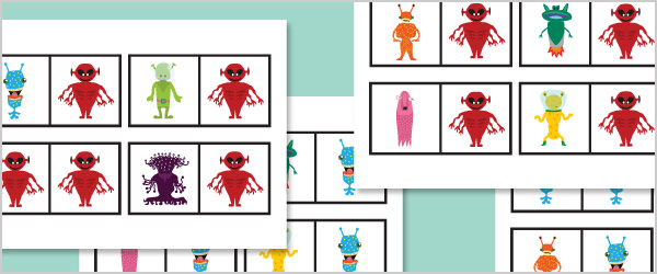 Early Learning Resources Alien Dominoes