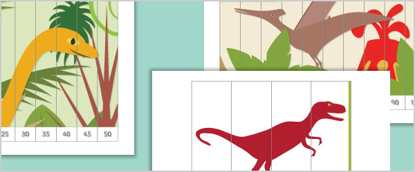 Early Learning Resources Dinosaur Number Puzzles - Free Early Years and ...