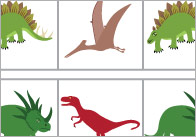 Dinosaur Sequence and Patterns Worksheets