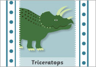 Dinosaur Snap Cards with Words