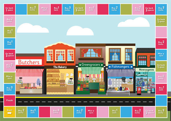 Early Learning Resources Food Board Game