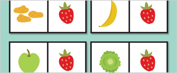Early Learning Resources Fruit and Vegetable Dominoes