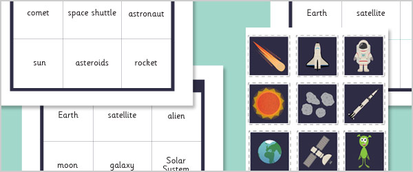 Early Learning Resources Space Bingo