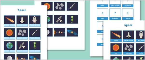 Early Learning Resources Space Vocabulary Activity