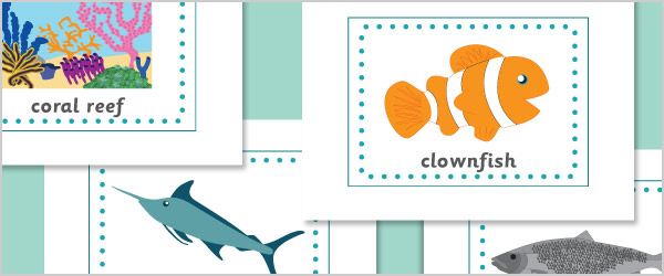 Early Learning Resources Under the Sea A4 Posters