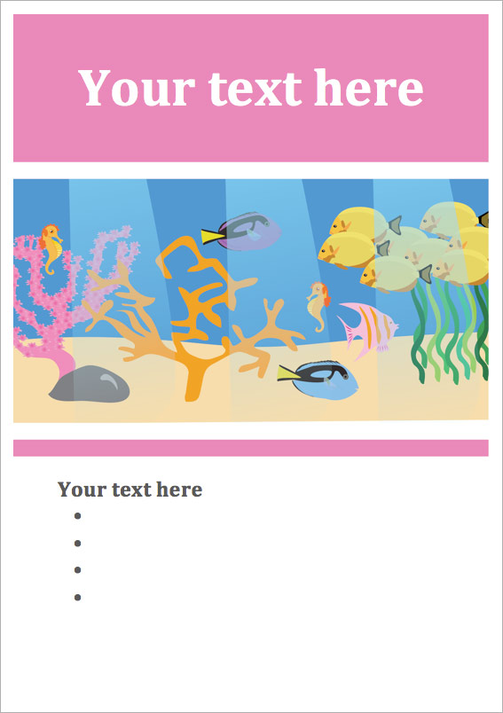 Early Learning Resources Under the Sea Editable Poster