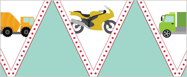 Early Learning Resources Vehicle Bunting