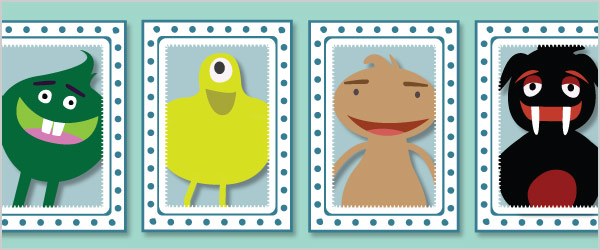 Early Learning Resources Monster Snap Cards / Matching Pairs