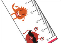 Monsters Printable Rulers