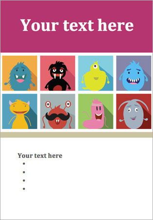 Early Learning Resources Monsters Editable Poster