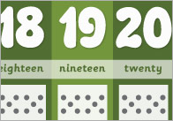 Numbers, Words and Dots Number Tracks 0-20