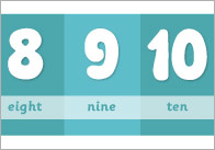 Numbers & Words Number Tracks 0-10