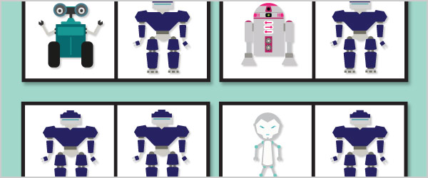 Early Learning Resources Robot Dominoes