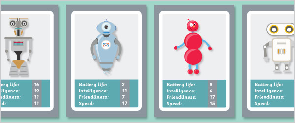 Early Learning Resources Robot Playing Cards