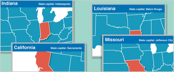 Early Learning Resources US States Flash Cards