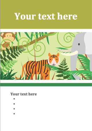 Early Learning Resources Jungle Editable Poster