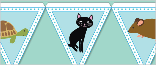 Early Learning Resources Pets Bunting