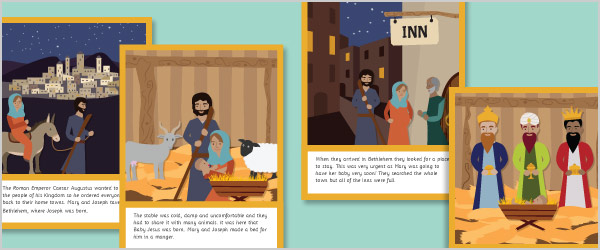 Early Learning Resources Illustrated Nativity Story Printable