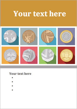 Early Learning Resources Editable Coin Poster (UK)