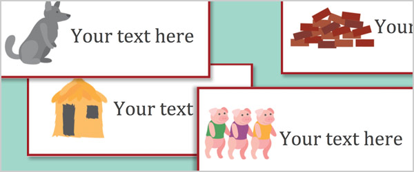 Early Learning Resources Three Little Pigs Editable Labels