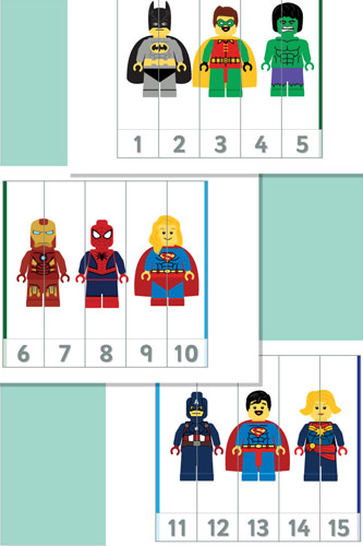Early Learning Resources Superhero Number Puzzles