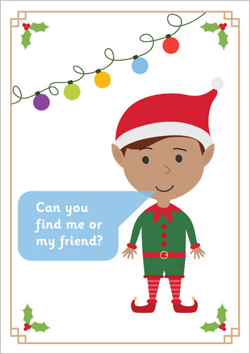 Early Learning Resources Find the Elf Poster - Free Early Years and ...