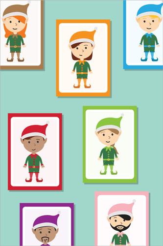 Early Learning Resources Christmas Elves Playing Cards - Free Early ...