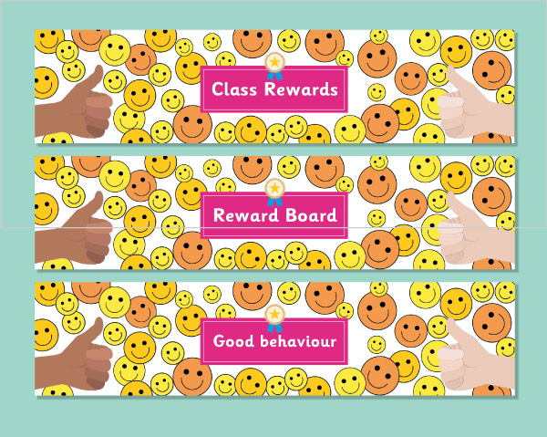Early Learning Resources Reward Board Classroom Display Banners - Free ...