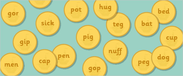 Early Learning Resources Phonics Coin Treasure Hunt - Letters & Sounds ...
