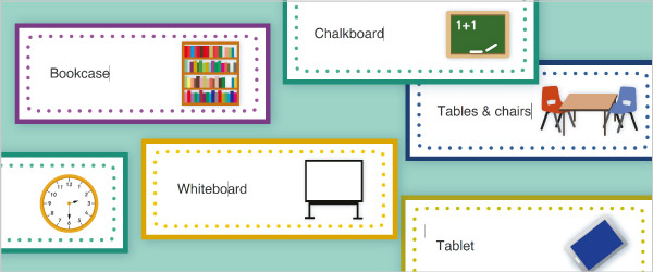 Early Learning Resources Editable 'Things Around The Classroom' Labels ...