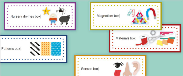 Early Learning Resources Editable 'Topic Box' Labels / Signs - Free ...