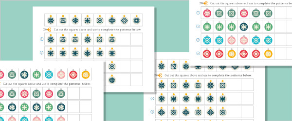 Early Learning Resources Christmas Bauble Sequence And Patterns ...