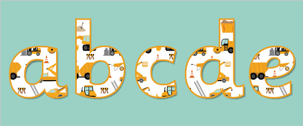 Early Learning Resources Construction Vehicle Display Numbers & Letters ...