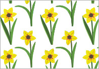 Daffodil Printable A4 Repeat Pattern - Printable Early Years Resources ...