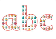 Easter Egg Themed Printable Letters & Numbers - Printable Early Years ...