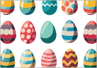 Easter Egg A4 Printable Repeating Pattern - Printable Early Years ...